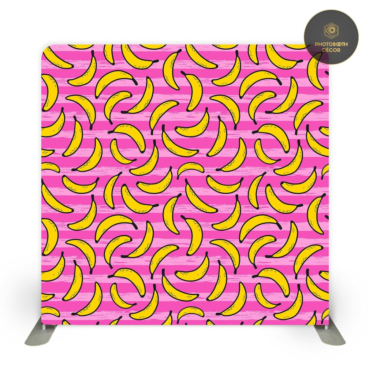 Paterns - pink bananas | 8x8 Tension Fabric Backdrop – Photobooth Décor